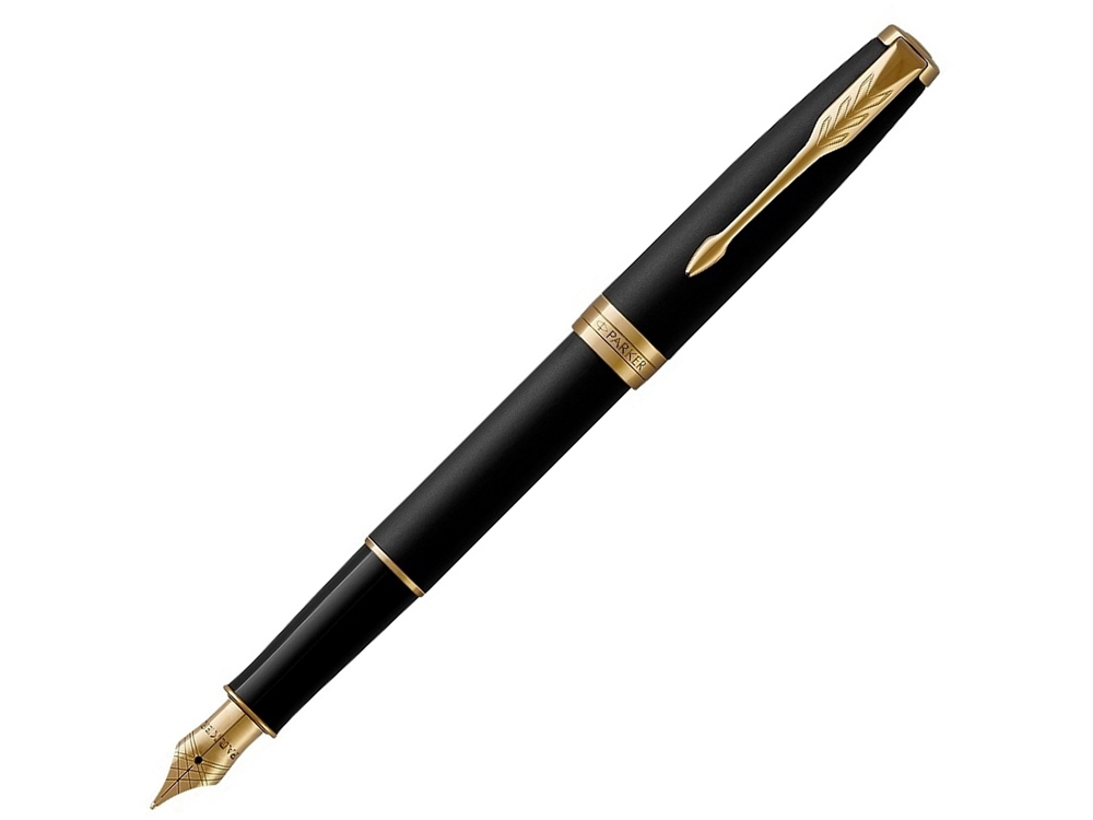 Ручка перьевая Parker (Паркер) Sonnet Matt Black GT — брендирование и ...